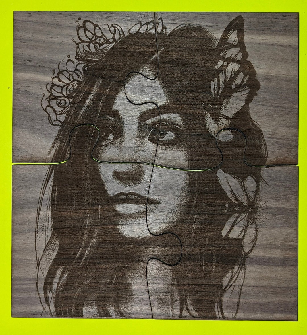 Fairy/woman/sprite/pixie/elf Jigsaw Puzzle Coaster Set of 4 Coasters, 1 ...