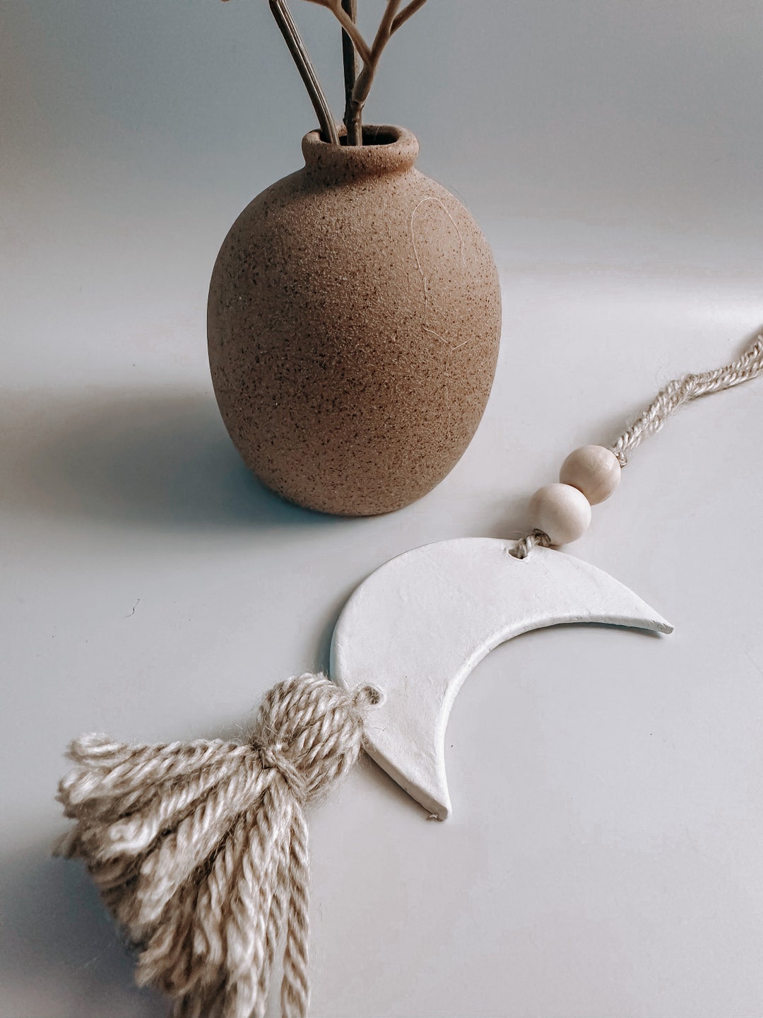 Clay Moon Car Diffuser | Essential Oil Diffuser | Car Air Freshener - Etsy