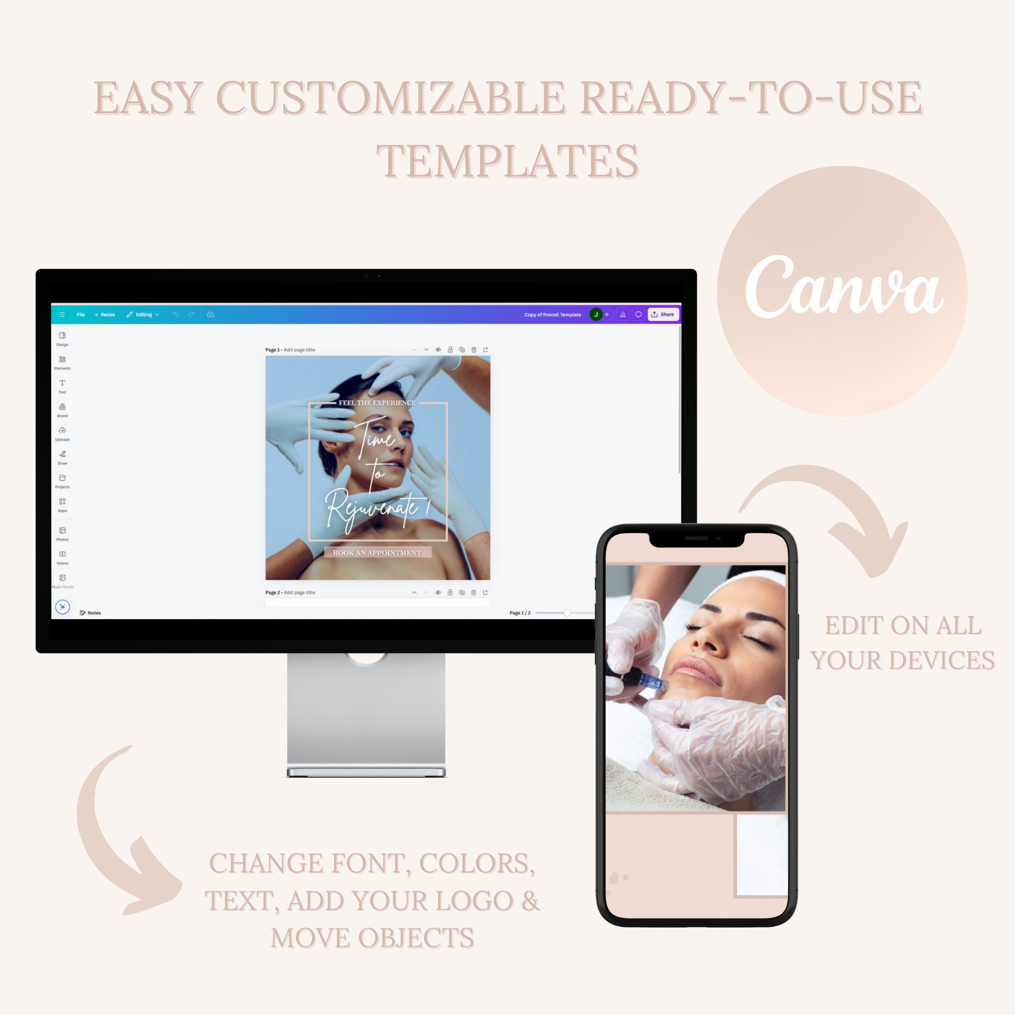 Pmu Banner, Salon Sign, Permanent Makeup Marketing Material, Poster - Etsy