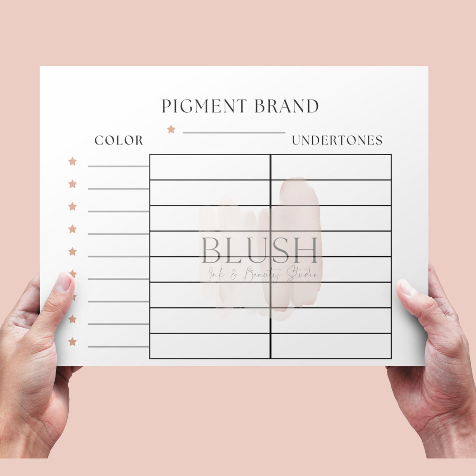 PMU Color Ink Swatch - Etsy