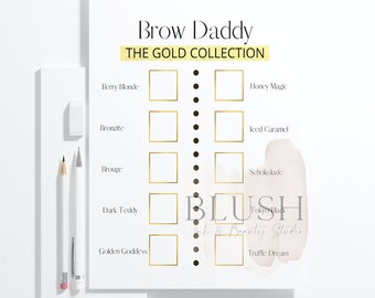 Tina Davies Color Swatch PMU Template: Ink Color Guide (digital ...