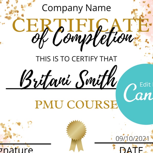Pmu Certificate - Etsy