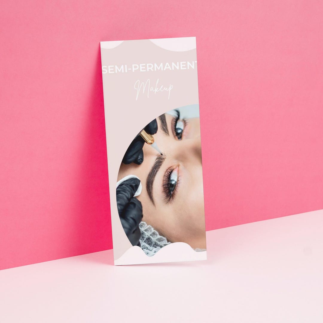 PMU Brochure Template: Editable Beauty Business Marketing (canva ...
