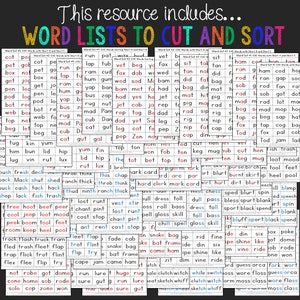 Reading Decoding and Sorting Single Syllable Words With Silent E ...