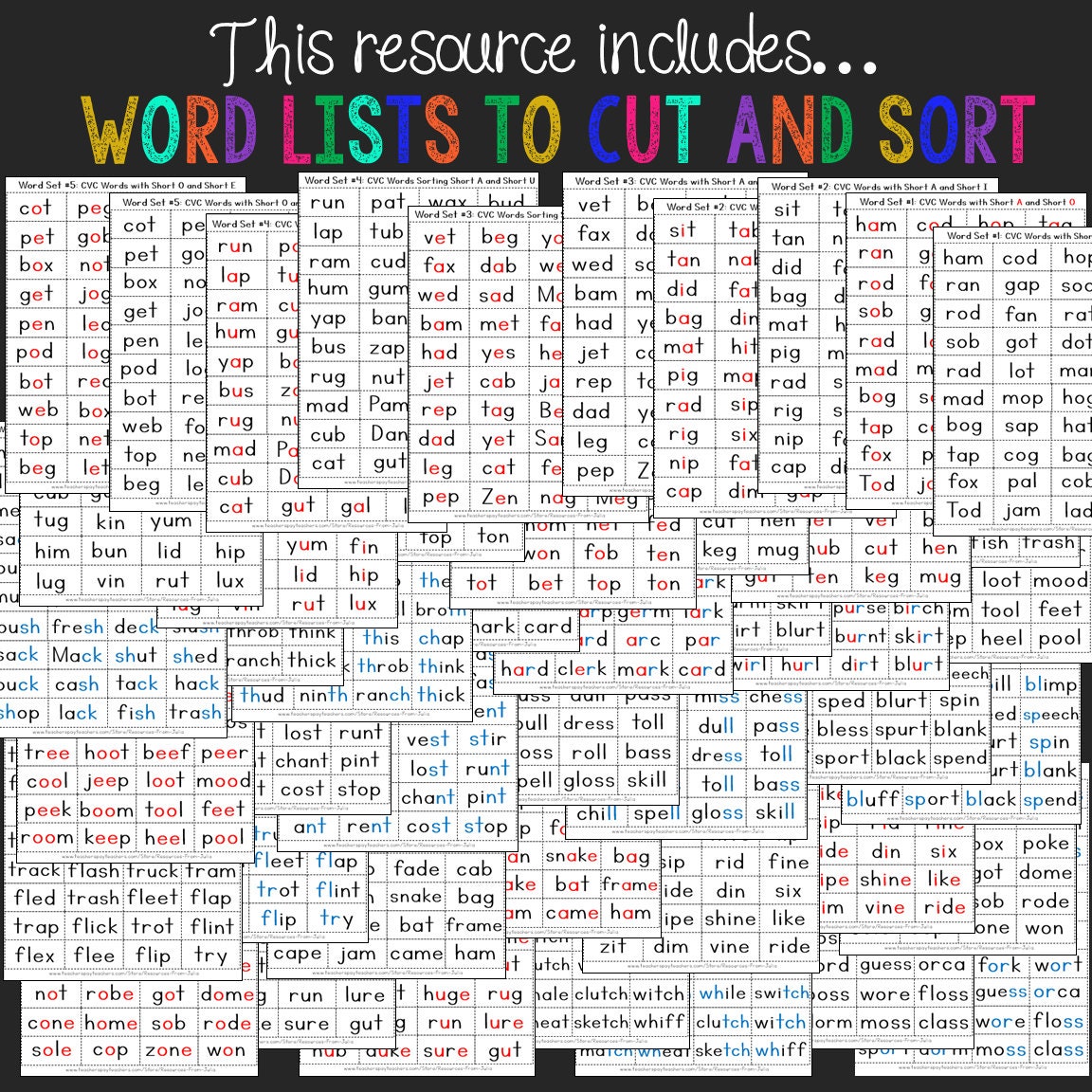 Reading Decoding and Sorting Single Syllable Words With Silent E ...