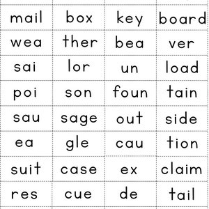 Reading Decoding Two Syllable Word Cards With Closed and Open Syllables ...