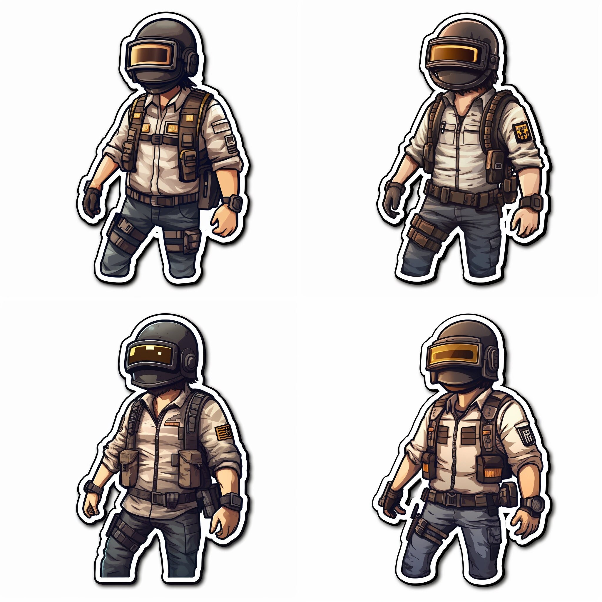 PUBG Stickers - Etsy