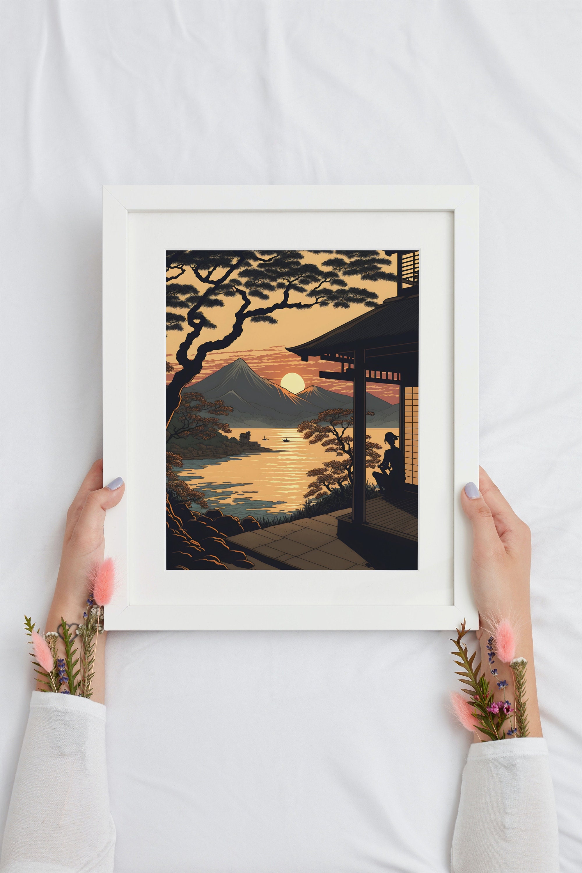 Arte del Giappone Tramonto Tsuchiya Koitsu Stampa Ukiyo-e Poster Edo ...
