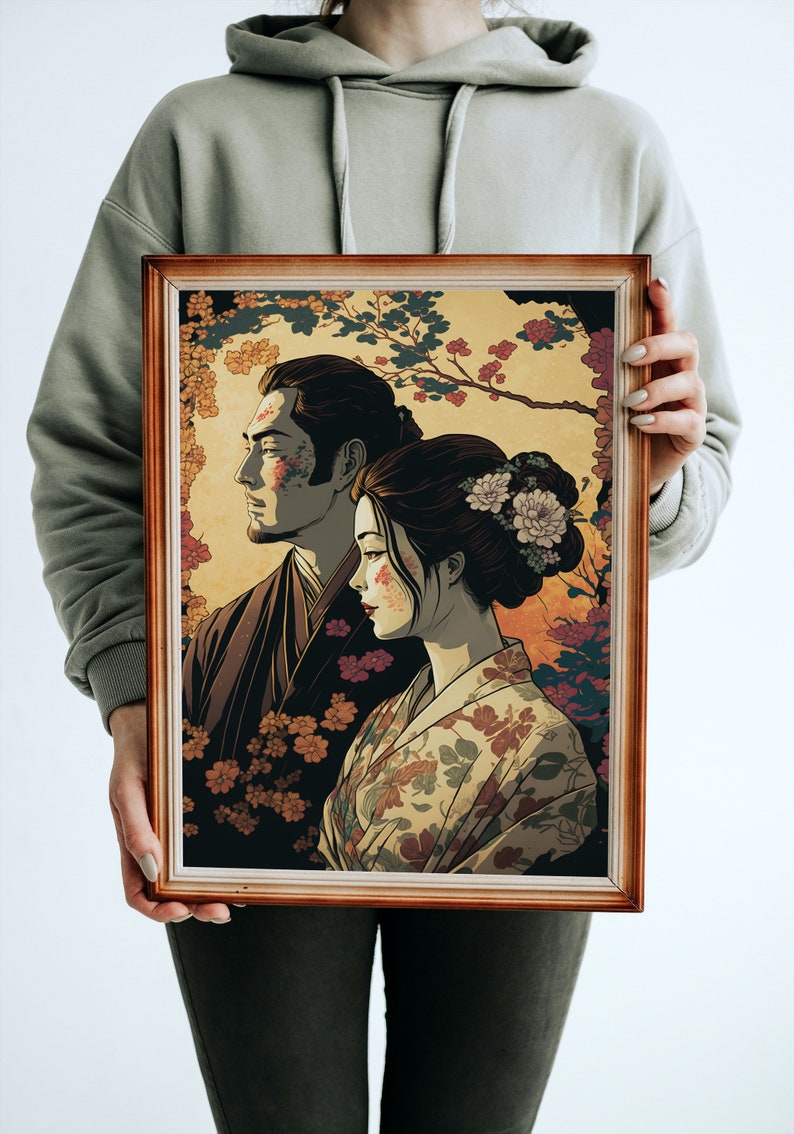 Japan Art Lovers of Kyoto Koitsu Print Ukiyo-e Poster Japanese Period ...