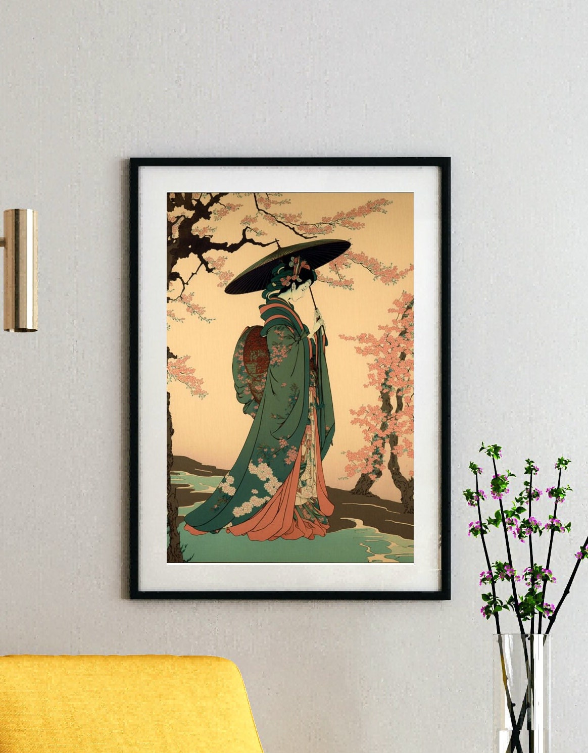 Japan Art Woman With a Parasol Tsuchiya Koitsu Print Ukiyo-e Poster Edo ...