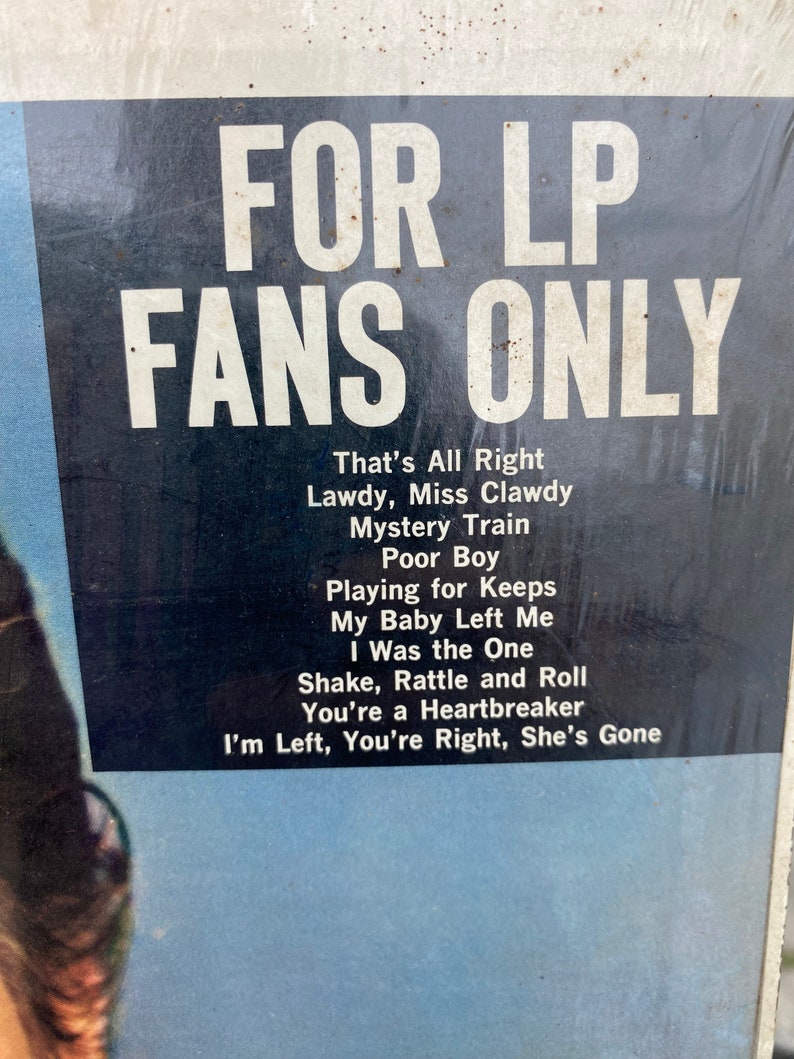 1965 RCA Elvis Presley for LP Fans Only Double Sided Face Misprint 1990 ...