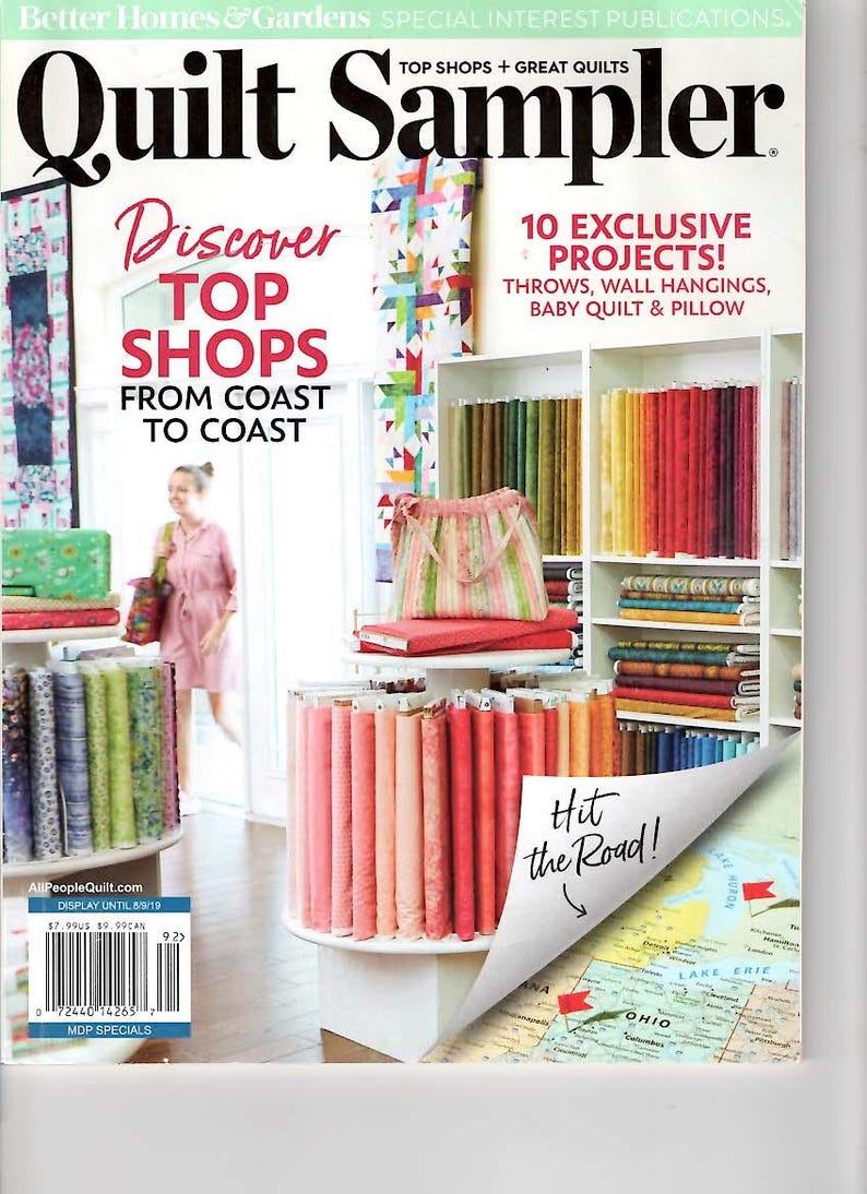 Betters Homes and Gardens Quilt Sampler Magazine Spring/summer 2019 - Etsy