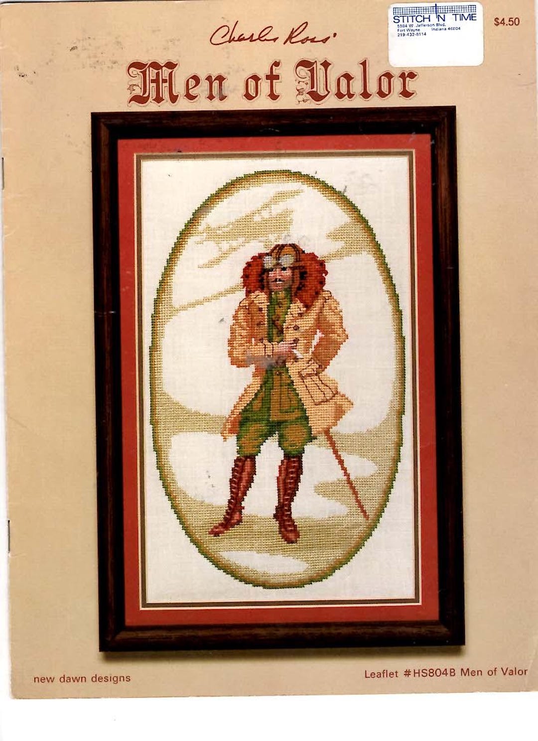 Men of Valor New Dawn Designs Charles Ross Cross Stitch Leaflet # HS804B - Etsy