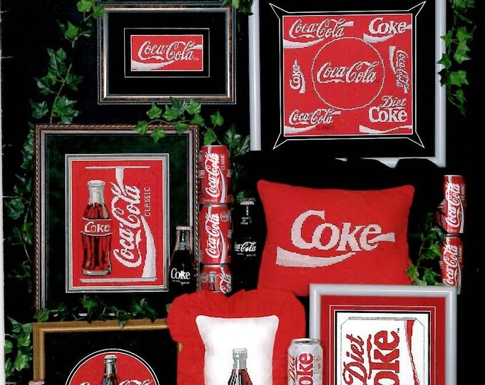 Coca Cola Coke Counted Cross Stitch Leisure Arts Booklet - Etsy