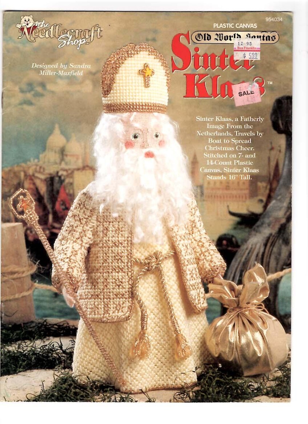 Sinter Klaas Plastic Canvas Needlecraft Shop Old World Santa Pattern ...