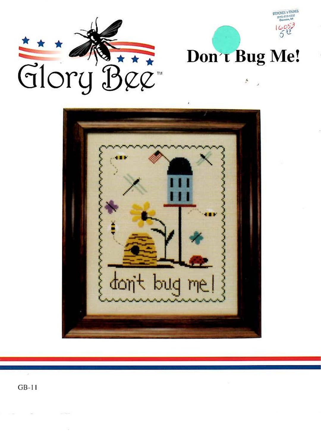 Don't Bug Me Glory Bee Cross Stitch Leaflet Pattern GB-11 - Etsy