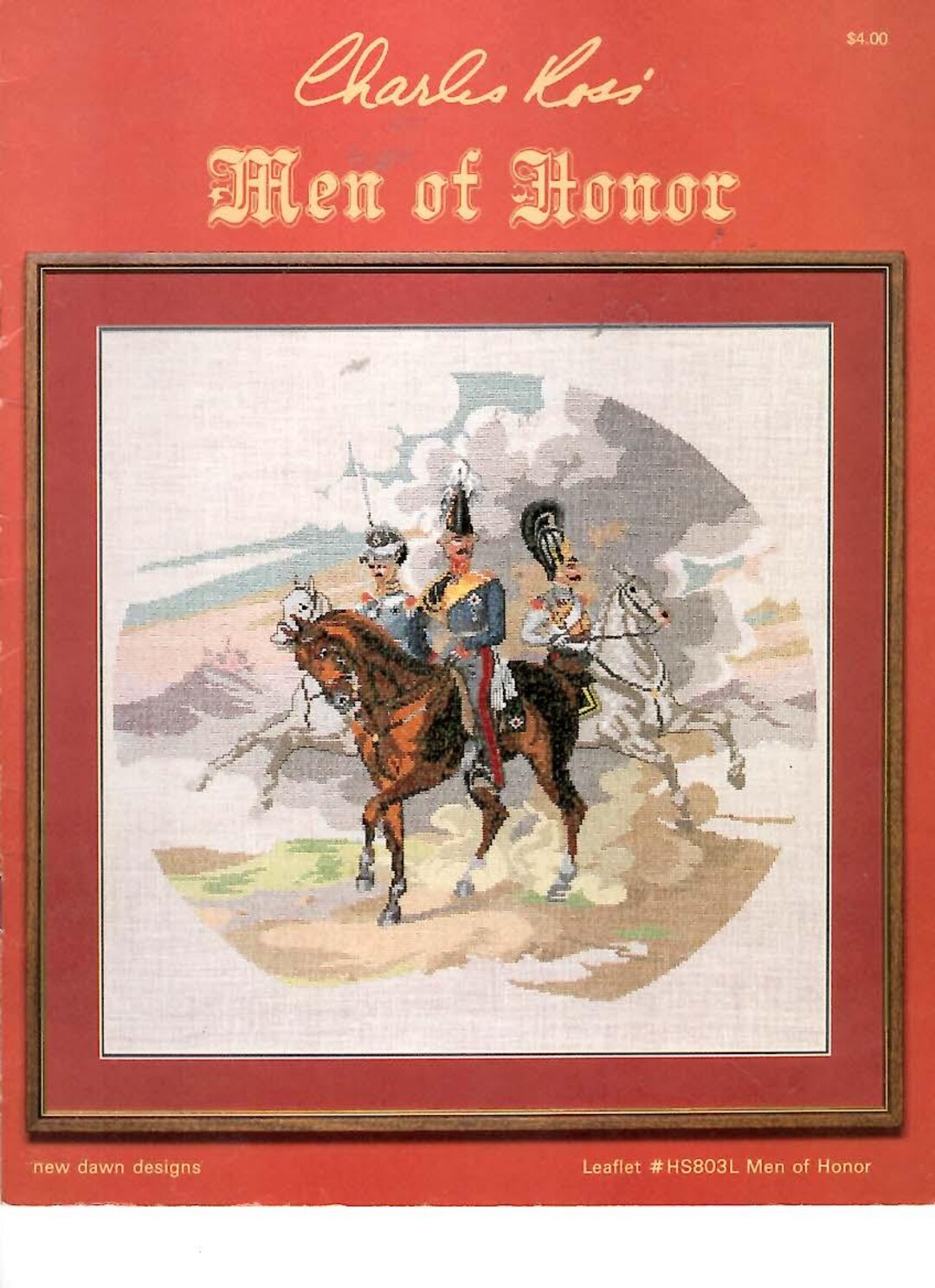 Men of Honor Cross Stitch Charles Ross New Dawn Designs Leaflet #HS803L ...