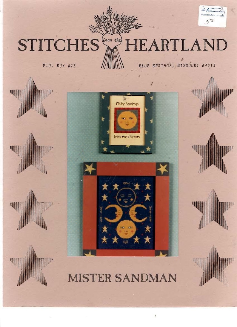 Mister Sandman Stitches From the Heart Cross Stitch Pattern - Etsy