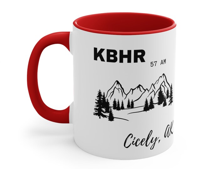Northern Exposure Style Neon KBHR Coffee Mug 15oz, Cicely Alaska, KBHR ...