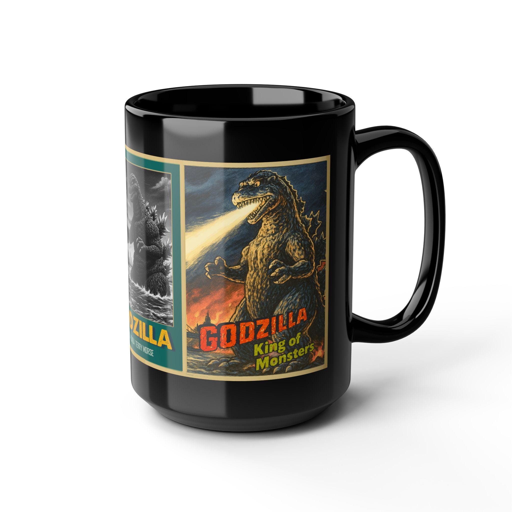 Godzilla-go-round - From "the Originals" 1950s Movie Poster Retro Mug ...
