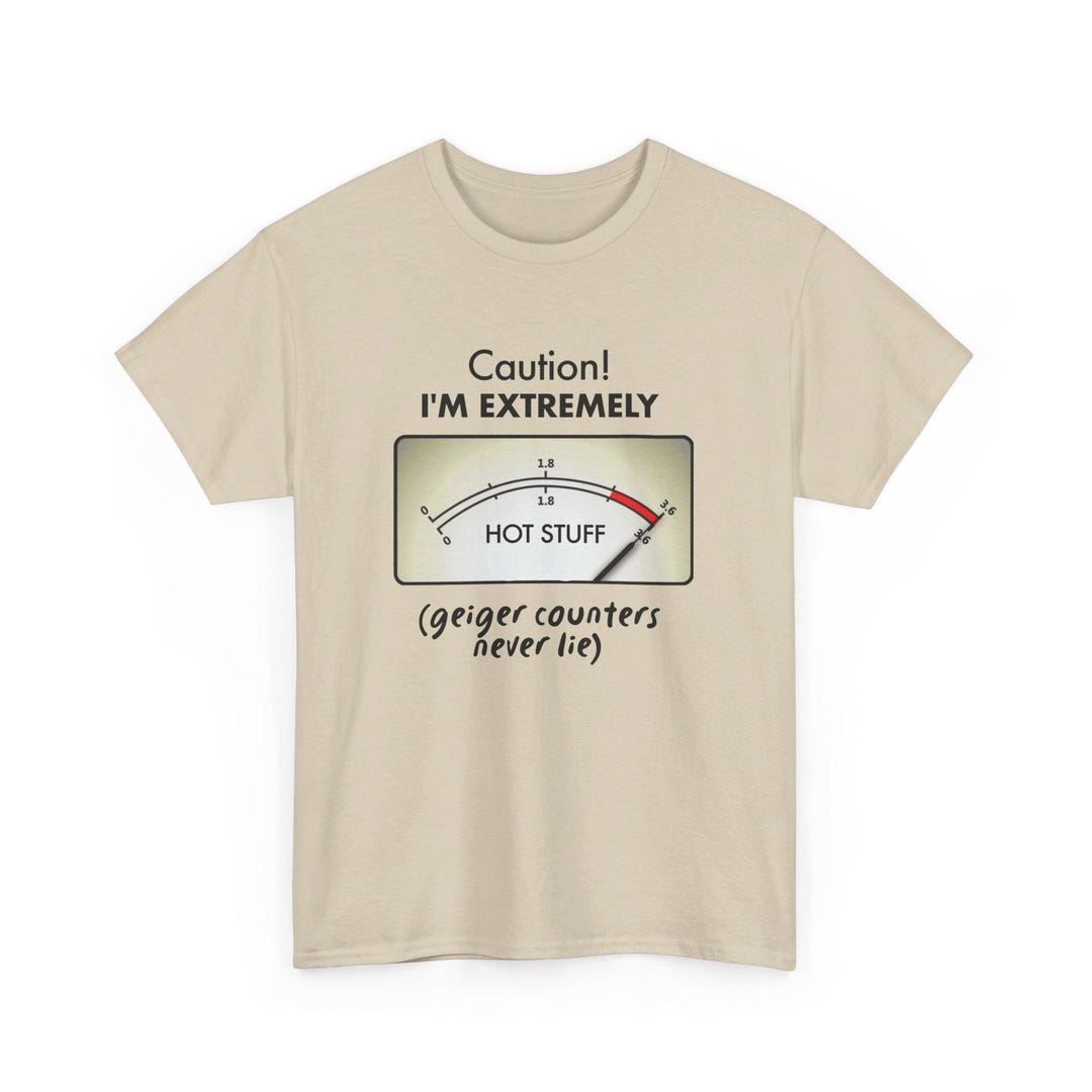 Geiger Counter 'hot Stuff' T-shirt Vintage Sci-fi Tee, Heavy Cotton ...