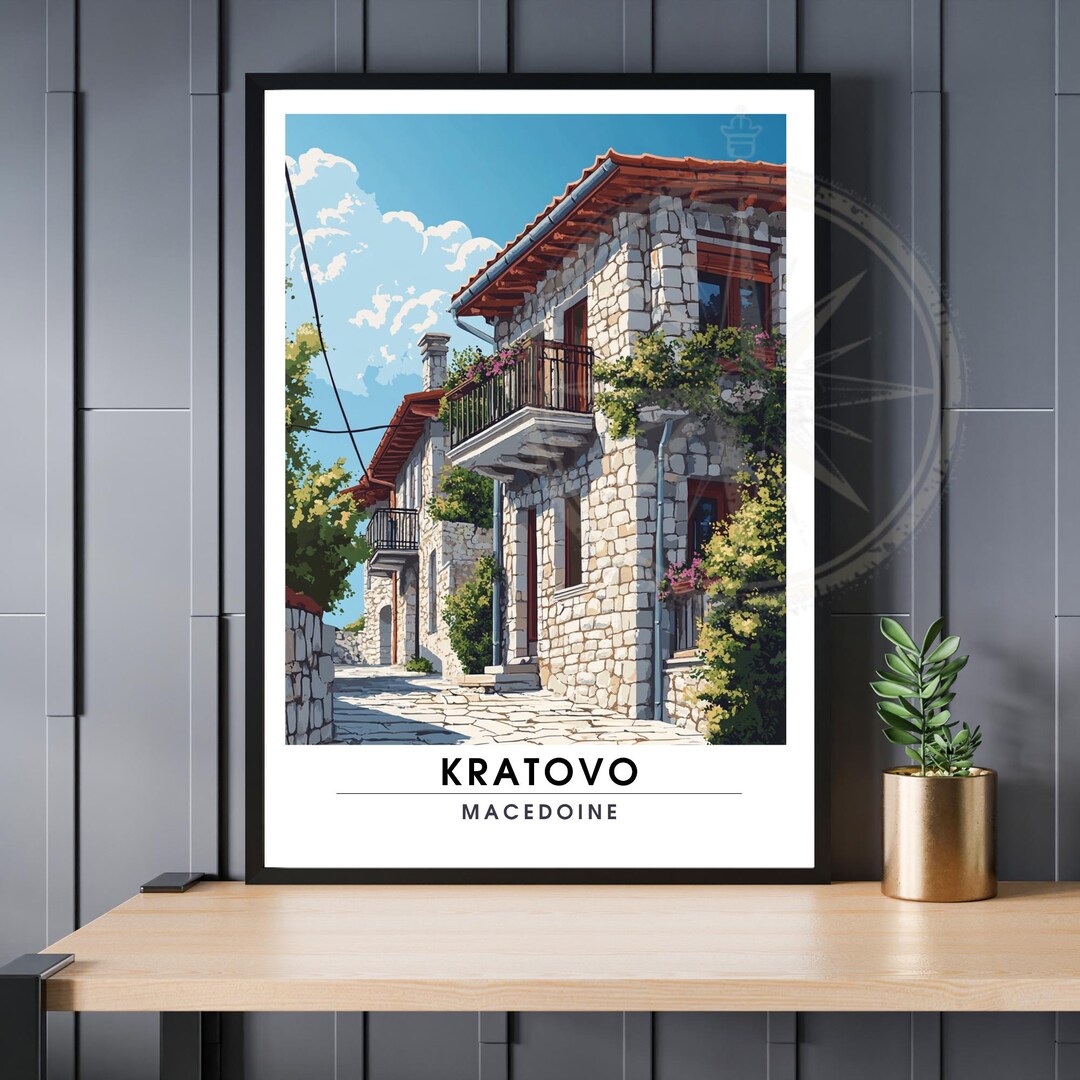 Kratovo Poster | Macedonia Print | Macedonia Poster - Etsy
