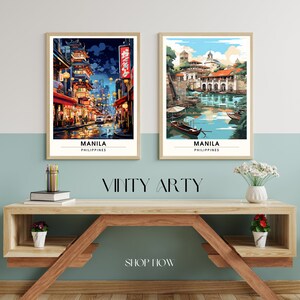 Printing Manila, Philippines | Manila Travel Poster - Etsy