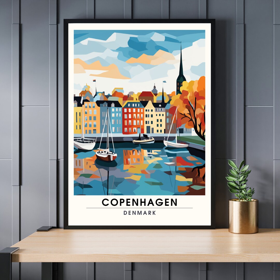 Copenhagen Print | Copenhagen Travel Poster | Copenhagen Travel Print ...