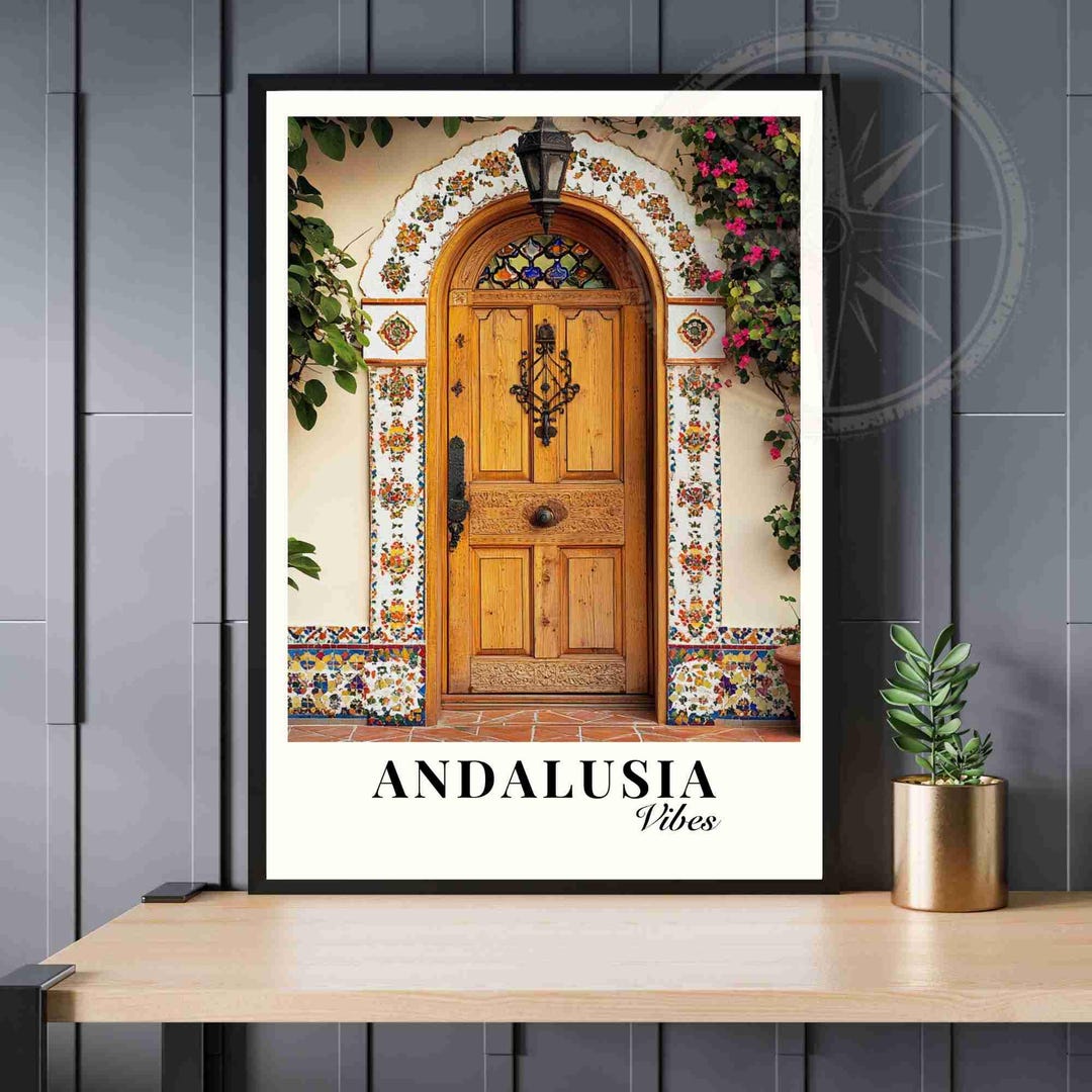 Andalusia Poster | Andalusia Print - Andalusian Doors - Etsy