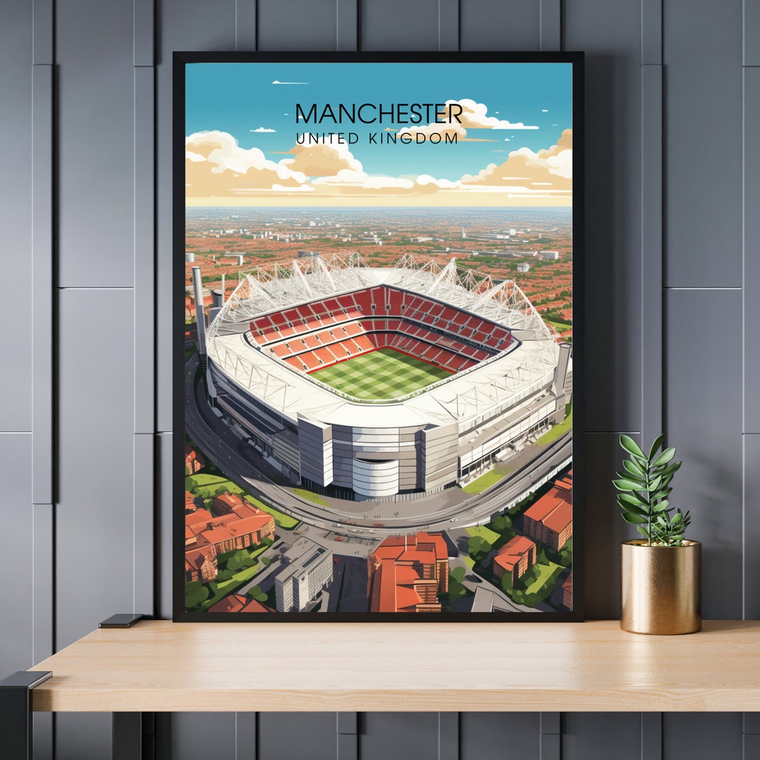 Manchester Poster Manchester Travel Print Manchester Travel Poster Old ...
