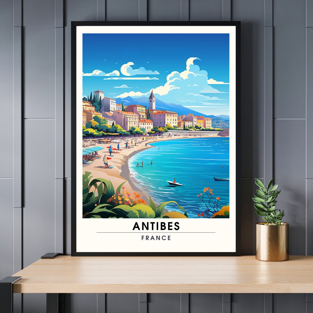 Antibes Poster Antibes Printing Travel Poster Antibes, France Poster French Riviera - Etsy