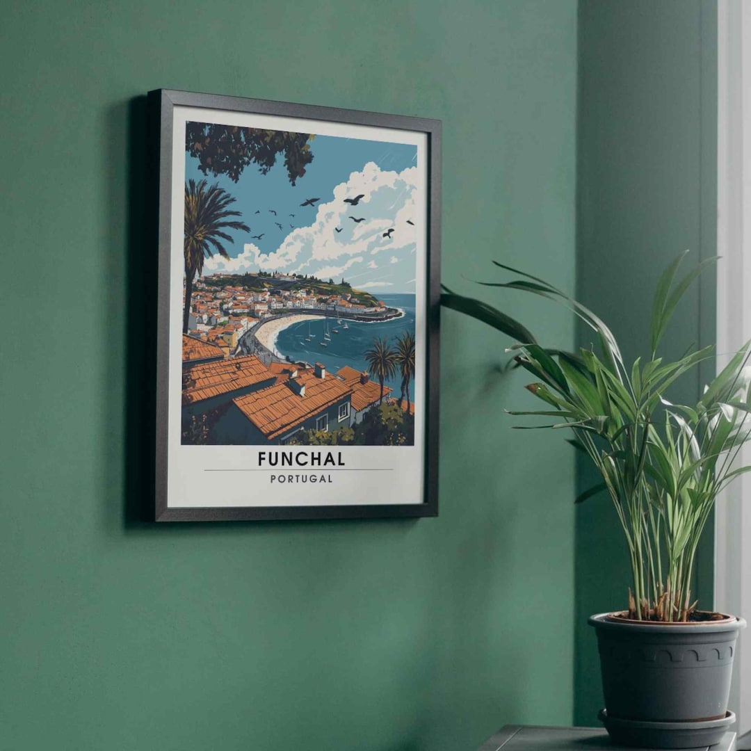 Funchal Poster | Funchal Print, Madeira, Portugal - Etsy