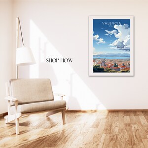 Valencia Poster | Valencia Print | Bird's-eye View - Etsy