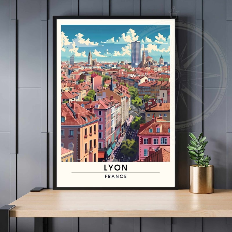 Lyon poster - Etsy France