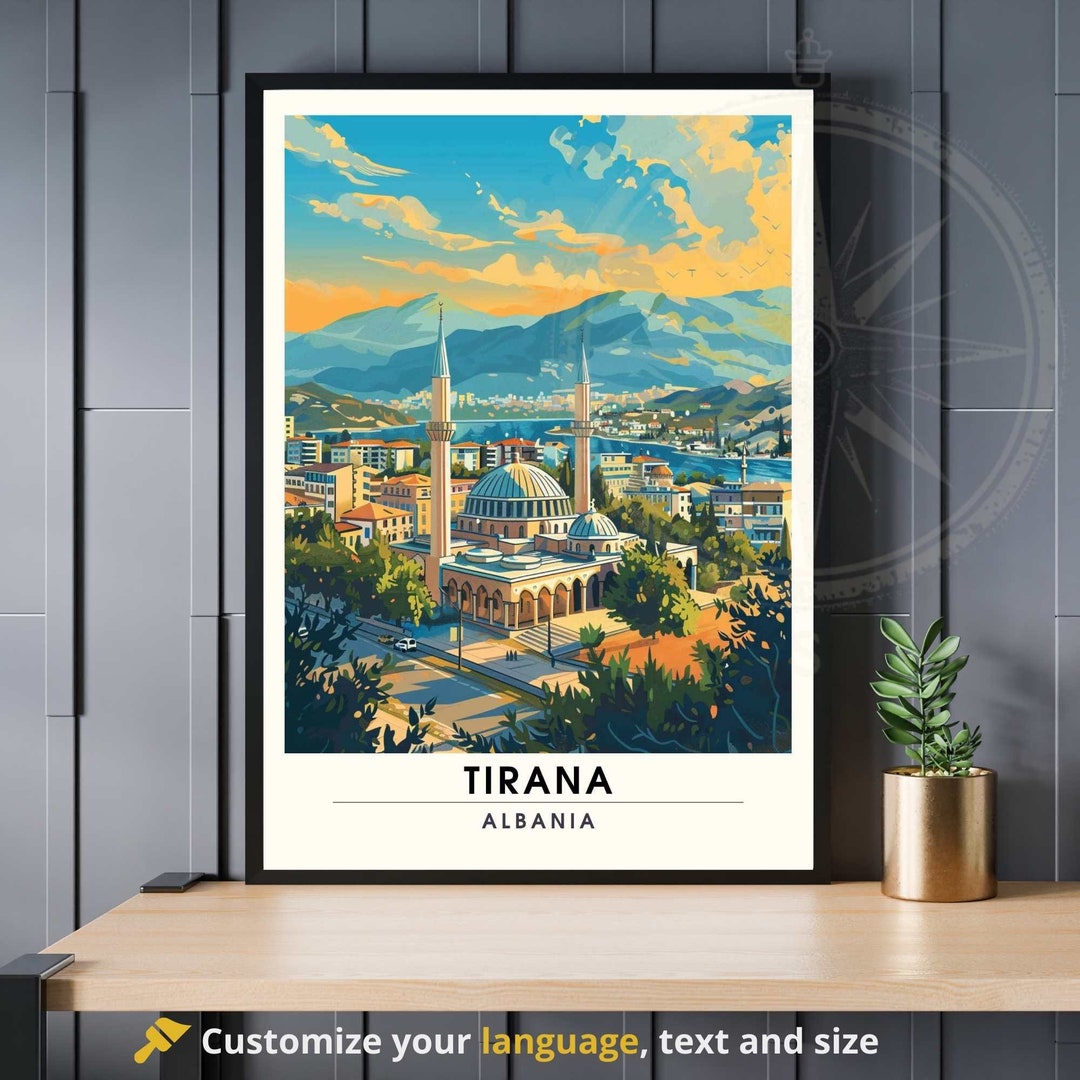 Tirana Poster Tirana, Albania Travel Print Albania Poster - Etsy UK