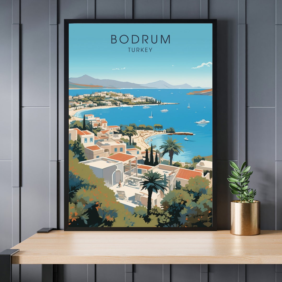 Bodrum Poster, Turkey - Etsy