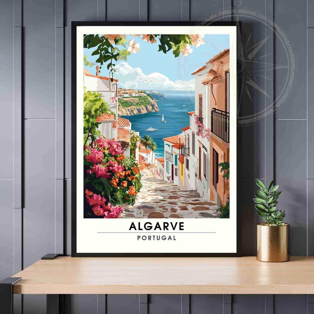 Algarve Poster | Algarve Print, Portugal - Street View - Etsy