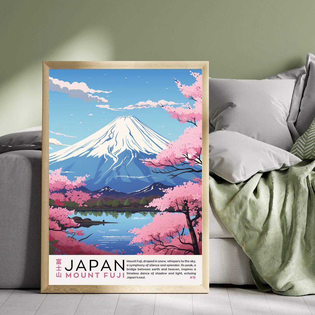 Mount Fuji Poster | Japan Poster | Japan Print | Mount Fuji Print ...