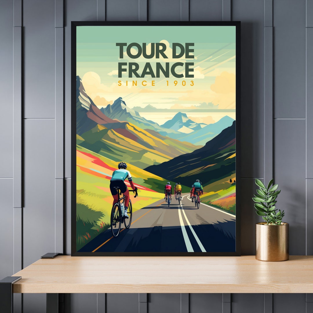 Tour De France Poster, Tour De France Cyclists Poste - Etsy
