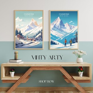Chamonix-mont-blanc Travel Print | Chamonix Poster | Chamonix-mont ...