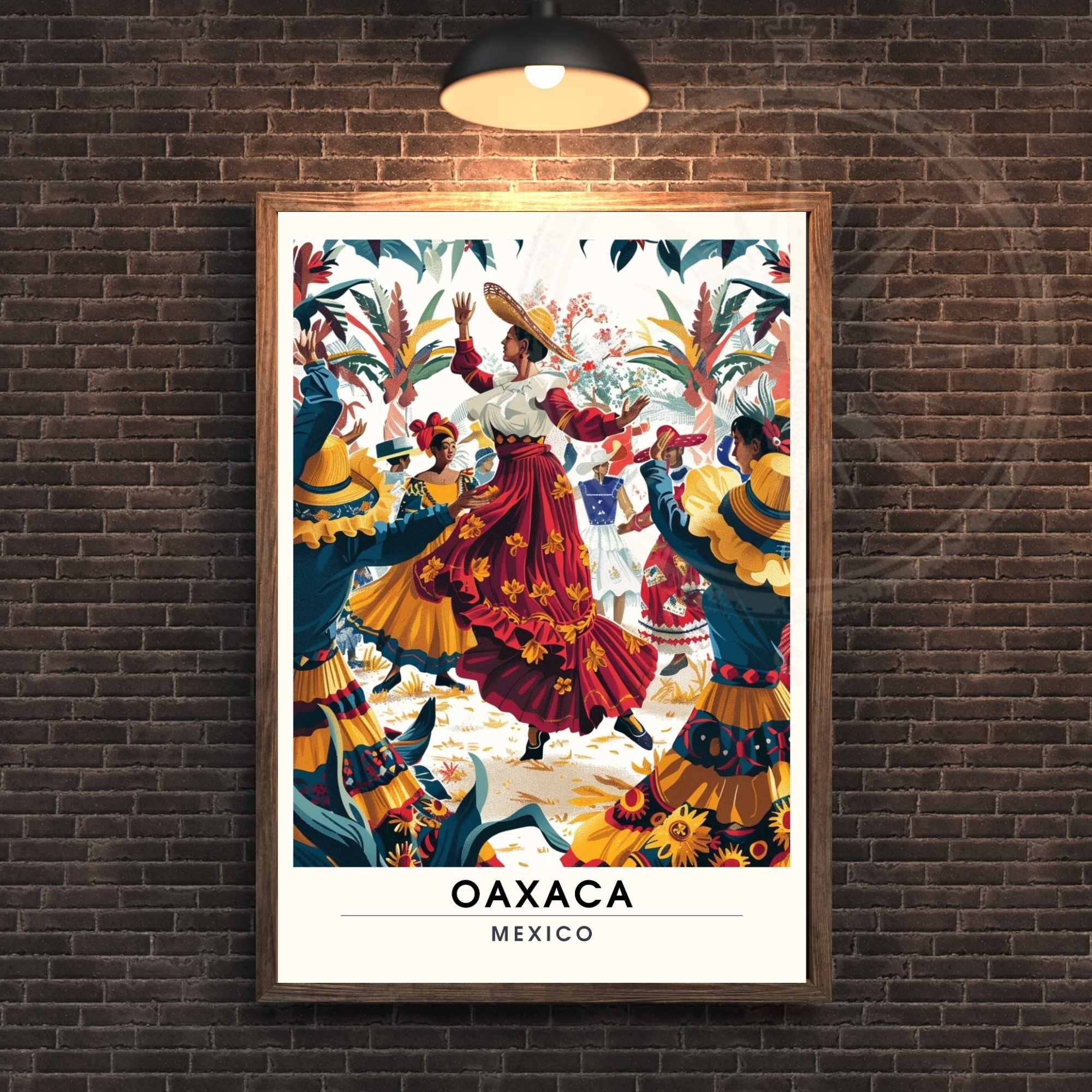 Oaxaca Poster | Oaxaca Print, Mexico Travel Poster | Oaxaca Printing ...