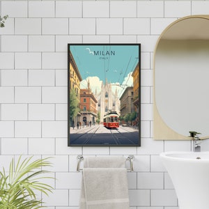 Milan Poster | Travel Poster Italy | Milan Print - Etsy