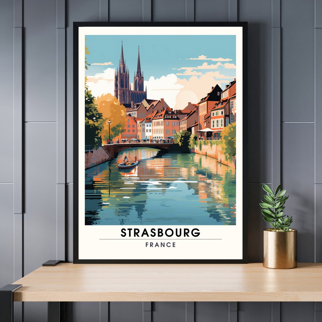 Strasbourg Print | Strasbourg Travel Print - Etsy