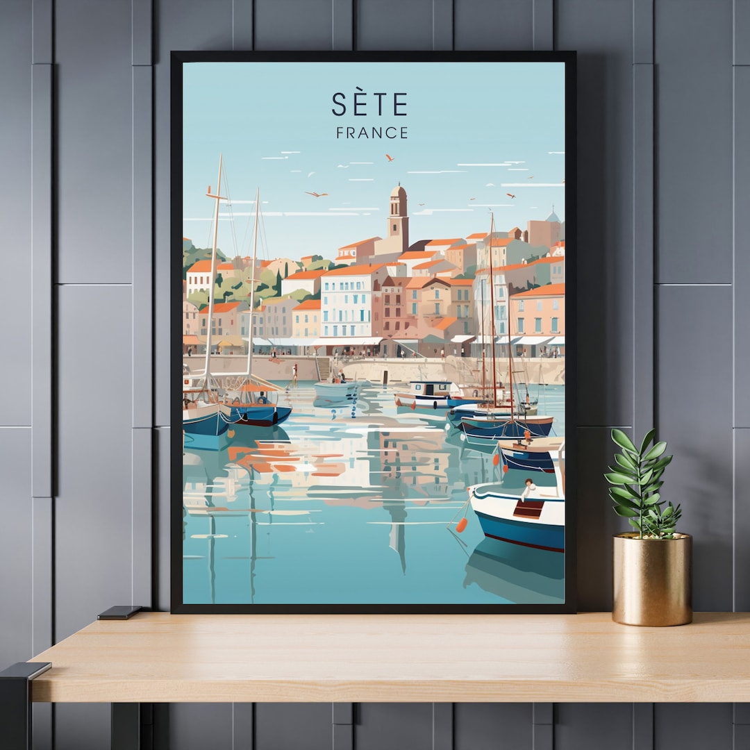 Affiche Sète - Etsy France