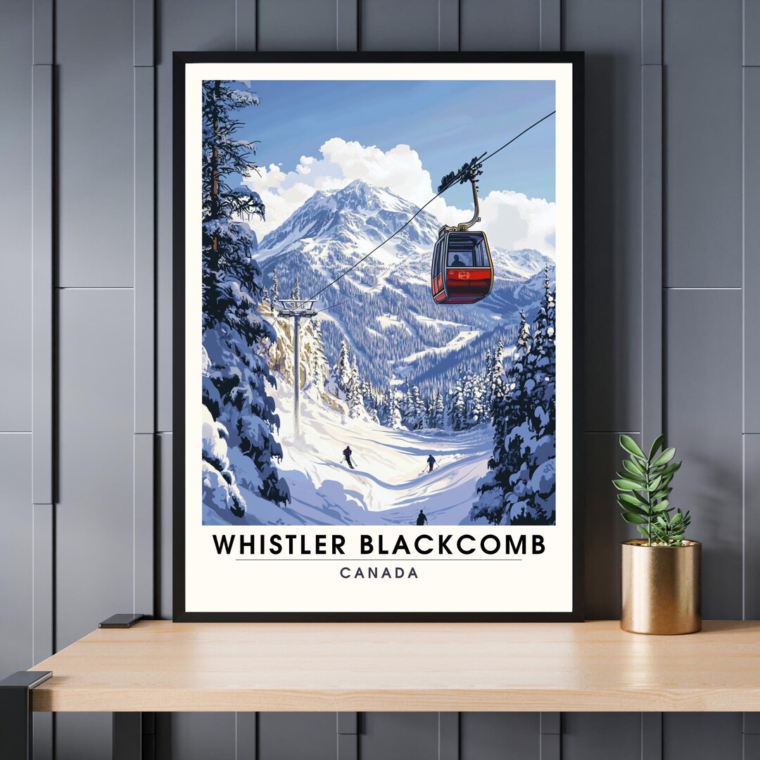 Poster Whistler Blackcomb, Canada | Poster Whistler Blackcomb | Ski ...