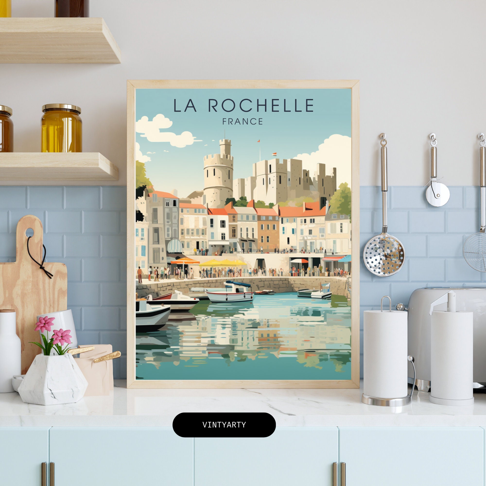 Affiche La Rochelle Voyage La Rochelle vendu par Haiti Ahren Antonella ...