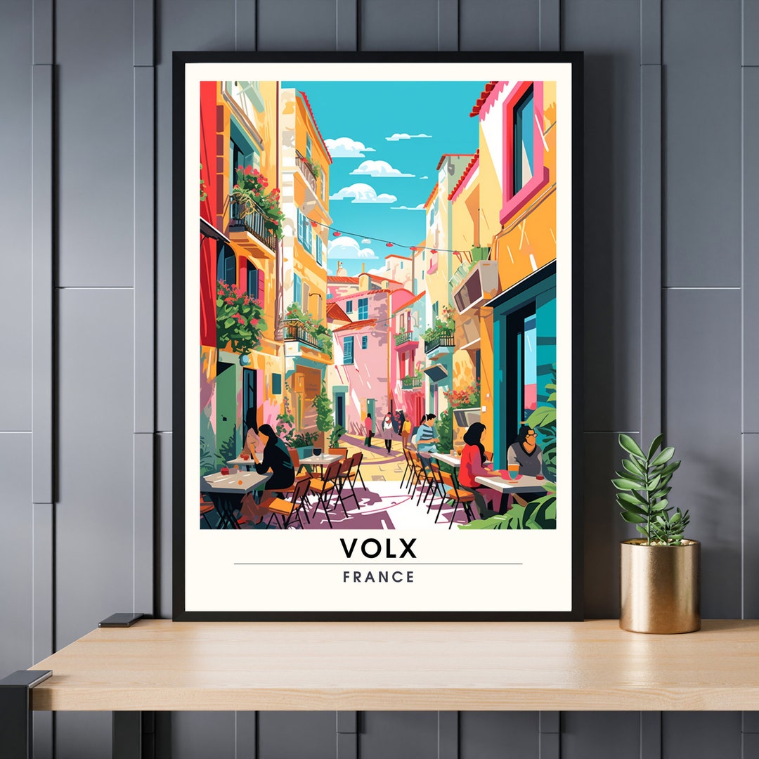 Volx Poster Volx Print Travel Poster Volx, France Provence Poster - Etsy