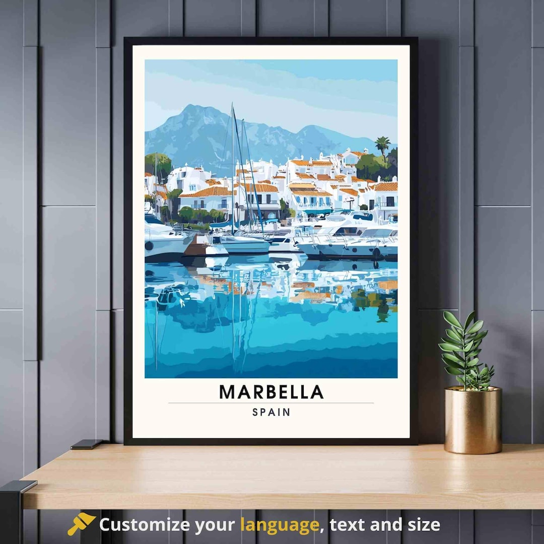 Marbella Poster | Marbella Print - Etsy
