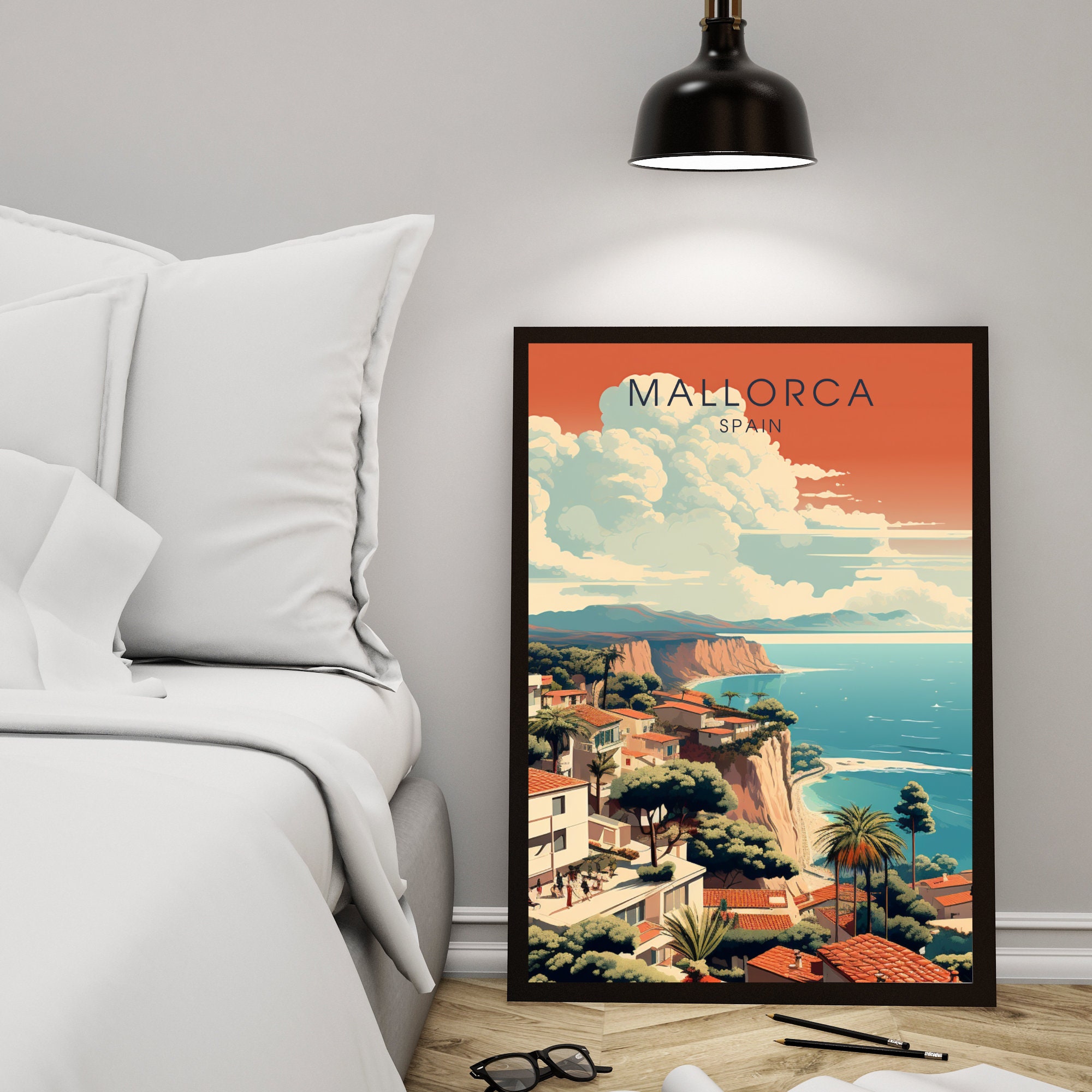 Mallorca Spain Poster Mallorca Print Spain Poster - Etsy