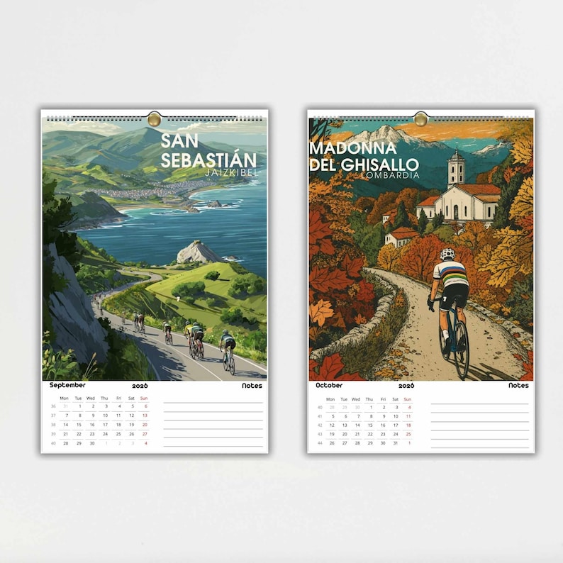 2026 Cycling Calendar – Vintage Bicycle Art Calendar – 12 Iconic ...